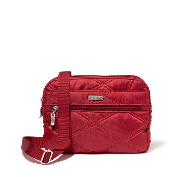 Baggallini | Bags | Baggallini Quilted Double Zip Anytime Crossbody ...